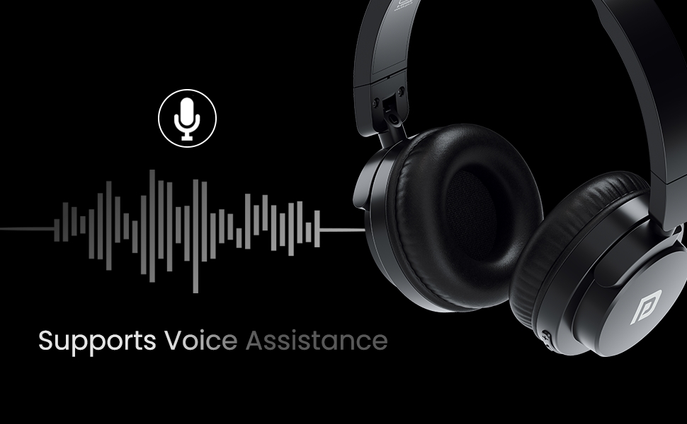 Portronics Muffs M2 Wireless Bluetooth On Ear Headphones with 40 Hrs ...